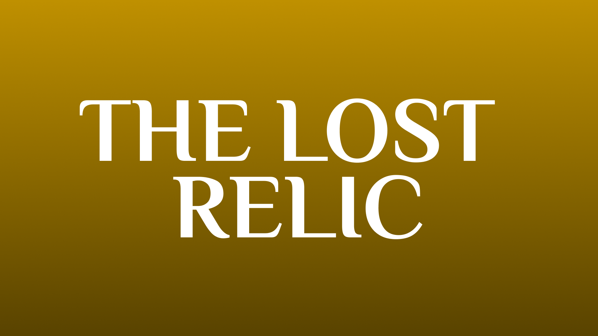 The Lost Relic by aurelio santos beato