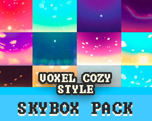 Cozy Voxel Skybox FULL- Voxel Style Textures by ThomasGamboa