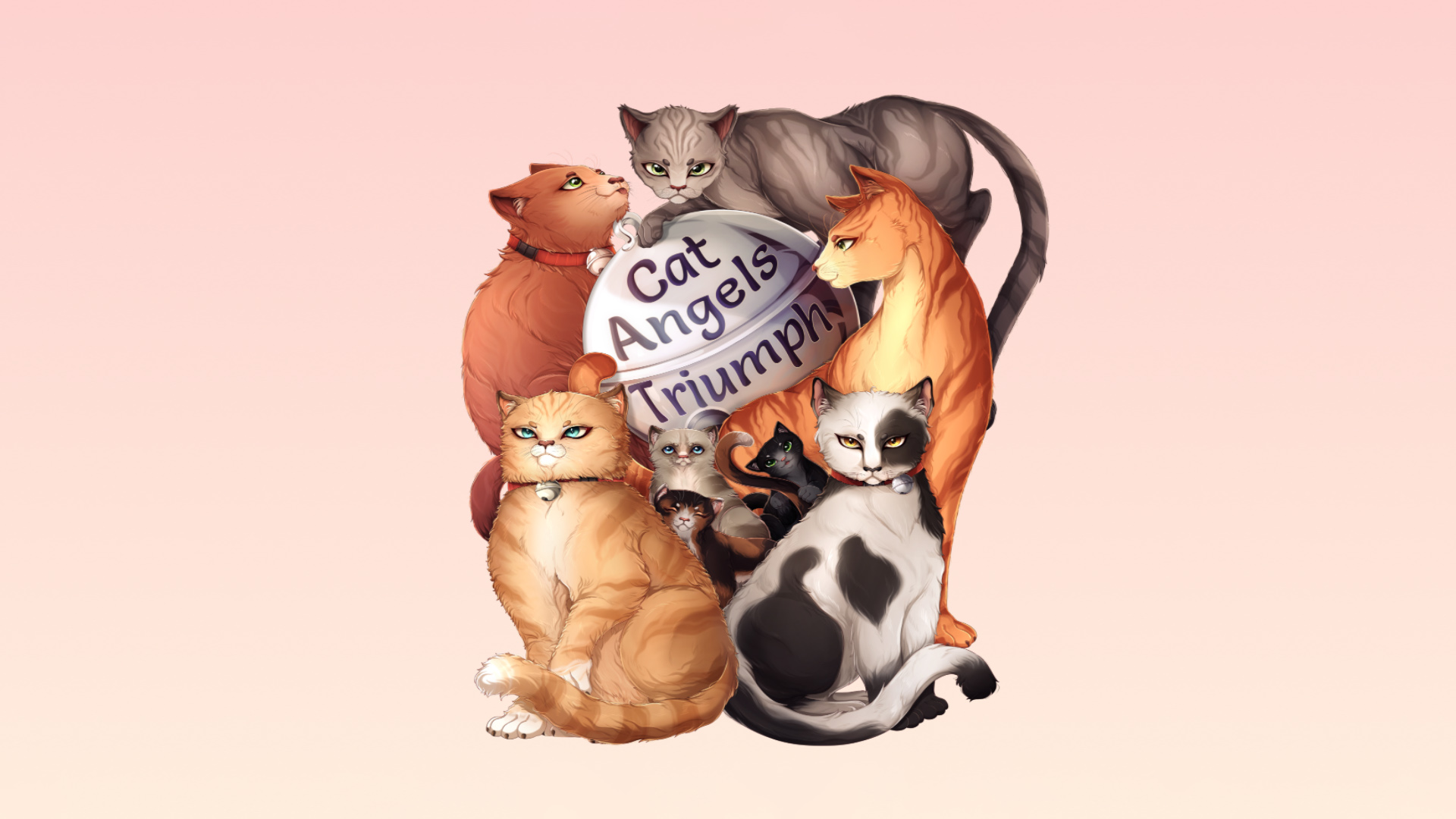 Cat Angels Triumph by Geo AR