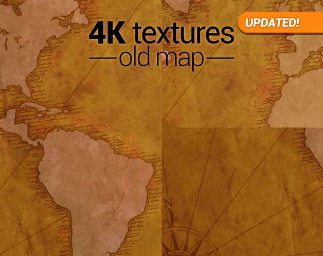 4K textures: Old world map by moxica
