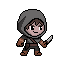 Grey Rogue Character Sprite by Oni_studios