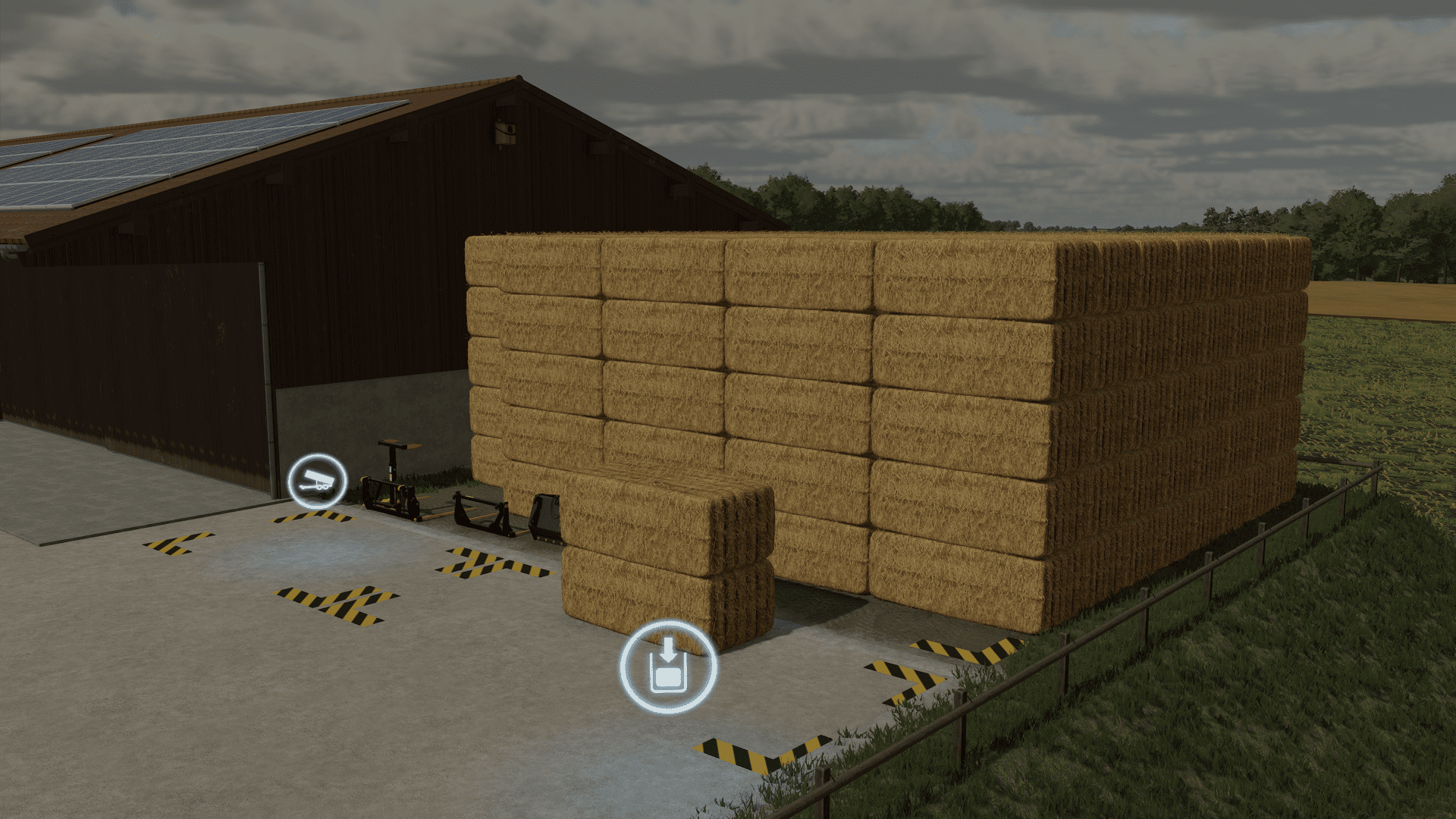 Field Bale Storages (FS22) by krajeński