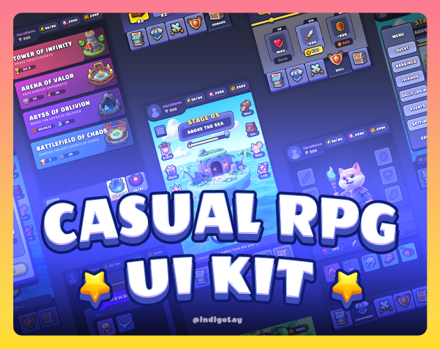 Casual RPG UI KIT by IndigoLay