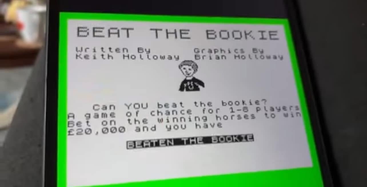Beat the Bookie ZX Spectrum game by SpectrumBrothers