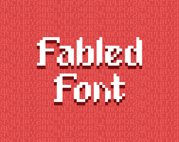 Pixel Art Font - Fabled Font - 10x10 by VEXED