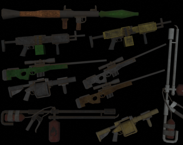 PSX Misc Weapons by Amos