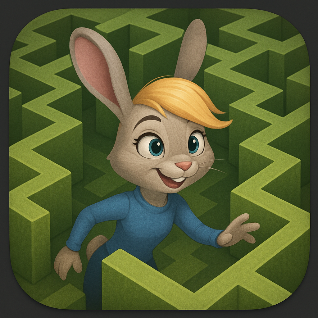 Blonde Bunny 3D Maze (Not for Stupids) by Itsme_666