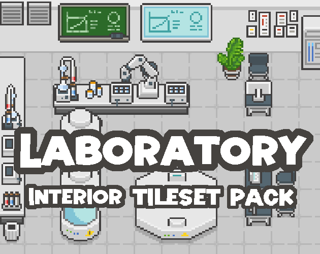 RPG Asset: Interior Tileset Pack - Laboratory by VectoRaith