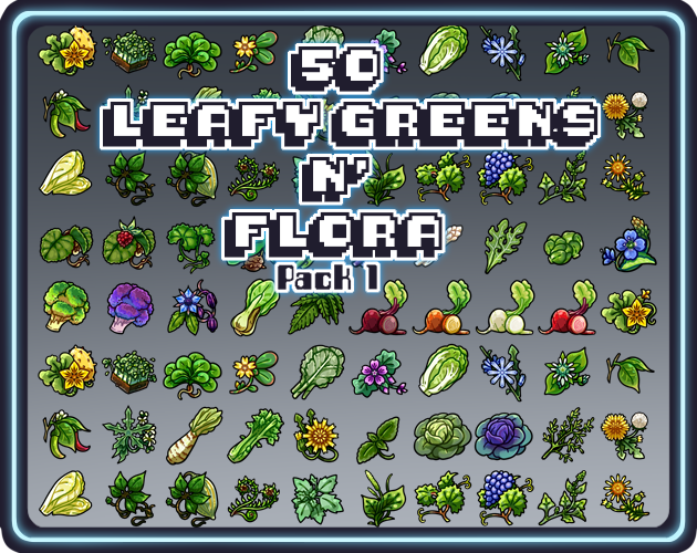 50 Leafy Greens and Flora Item Pack 1 by VoodooMoose