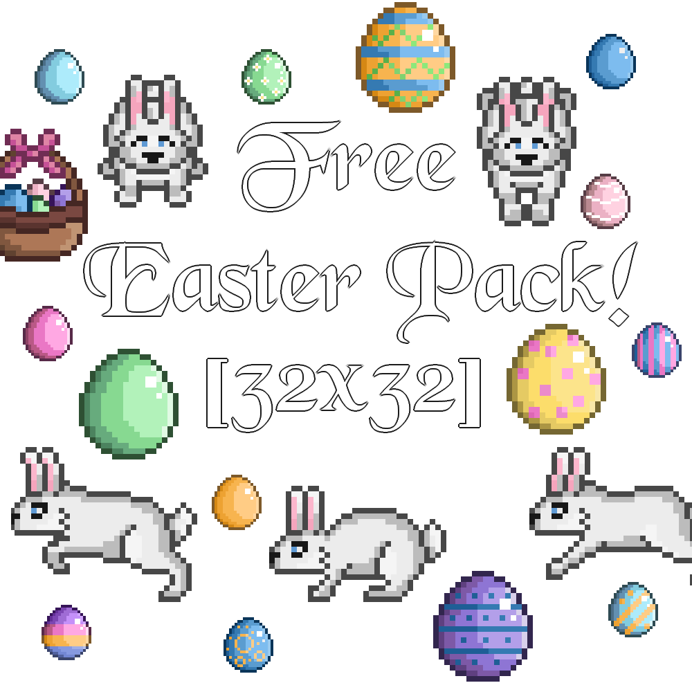 Free Pixel Art Easter Pack By Magicae Games