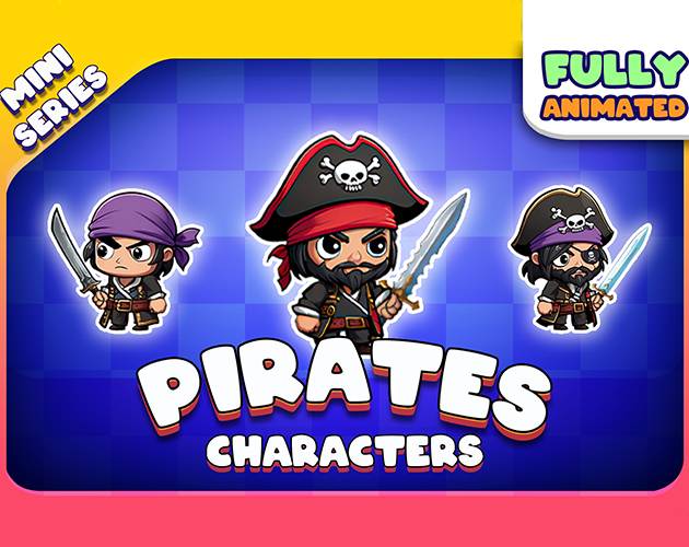 Pirates- 2D Animated Character (Spriter) by Gamelauncher Shop