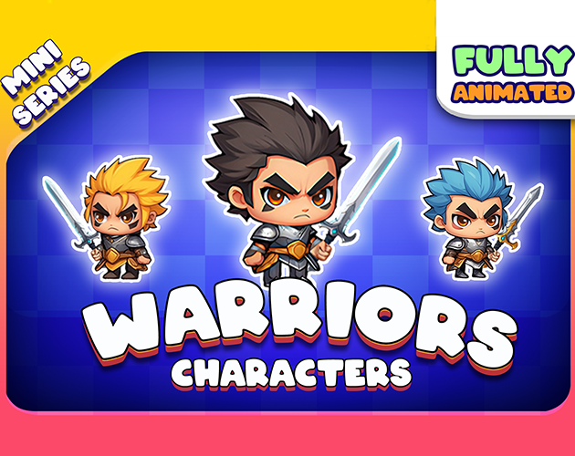 Warriors- 2D Animated Character (Spriter) by Gamelauncher Shop