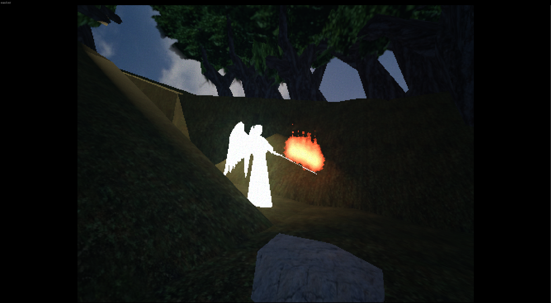 cherubim and a flaming sword by Garrett H