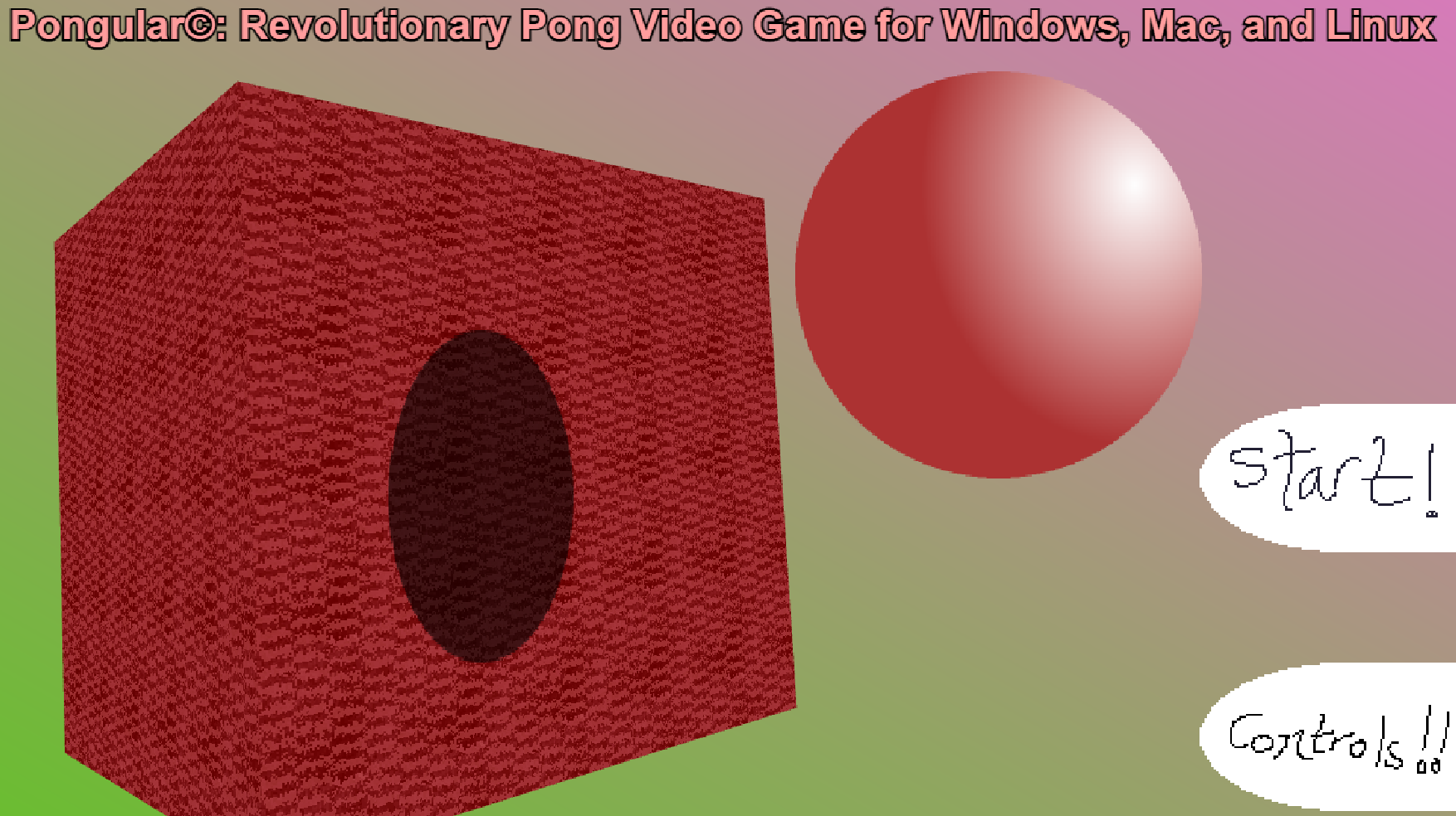 Pongular: Revolutionary Pong Video Game for Windows, Mac, and Linux by 23.Randy