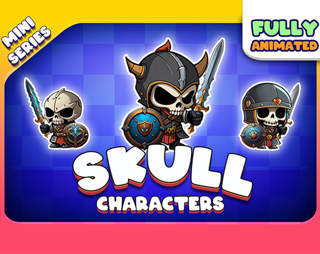Skull- 2D Animated Character (Spriter) by Gamelauncher Shop