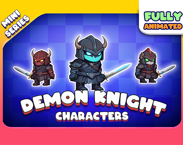 Demon Knight- 2D Animated Character (Spriter) by Gamelauncher Shop