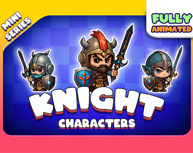 Knight- 2D Animated Character (Spriter) by Gamelauncher Shop