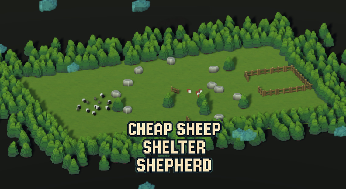 Cheap Sheep Shelter Shepherd by CheapSheepShepherds for Godot Wild Jam ...