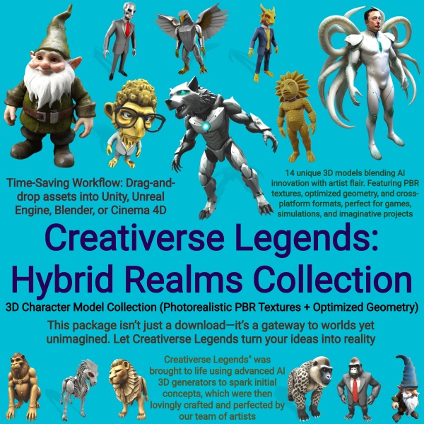 Creativerse Legends: Hybrid Realms Collection 3D Model by Factex@Lab