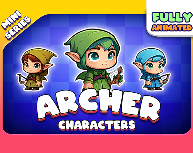 Archer- 2D Animated Character (Spriter) by Gamelauncher Shop
