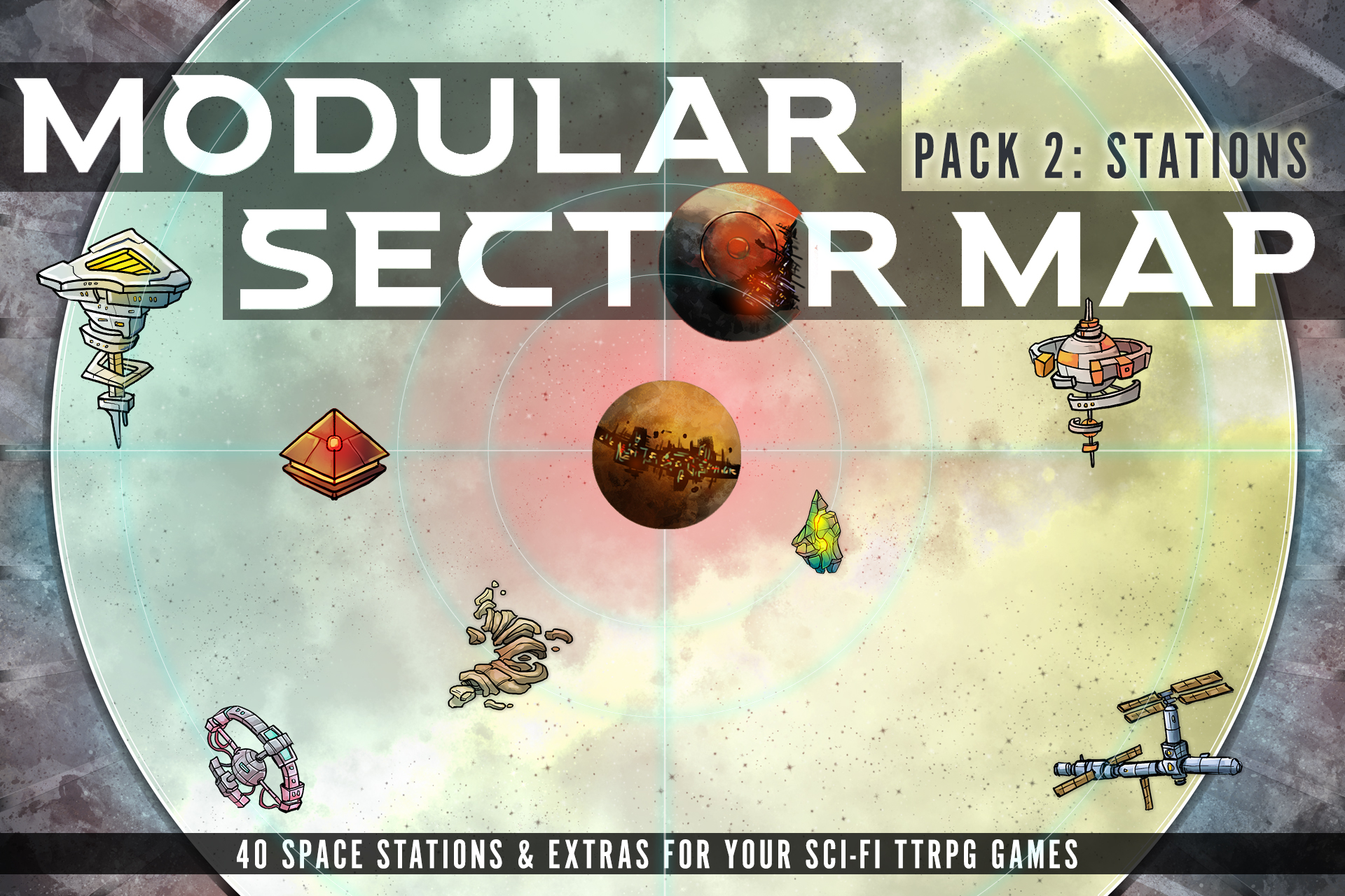 Modular Sector Map - Pack Two by Saga Mackenzie