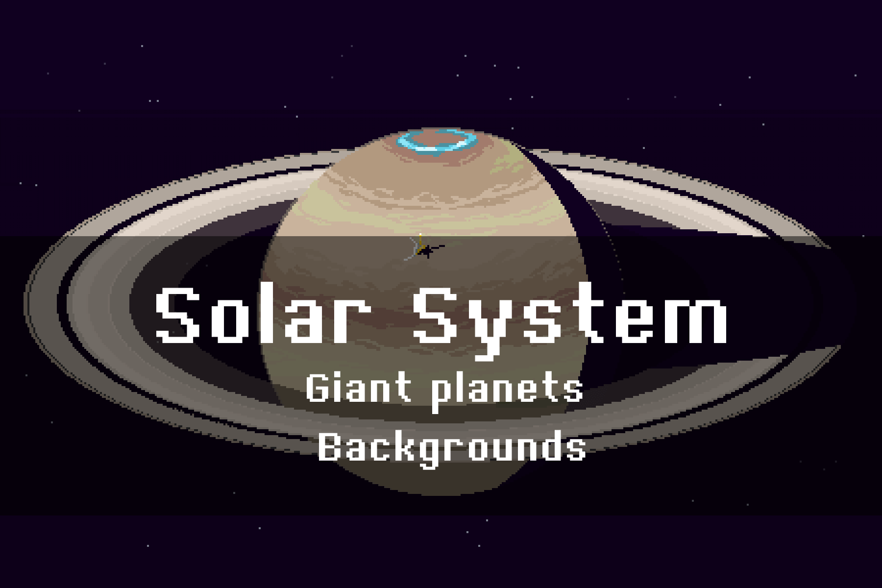 Free Planet in Space Pixel Backgrounds by Free Game Assets (GUI, Sprite ...