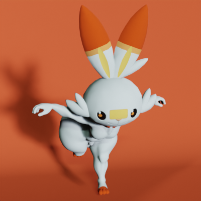 KM Scorbunny by blendrdragon
