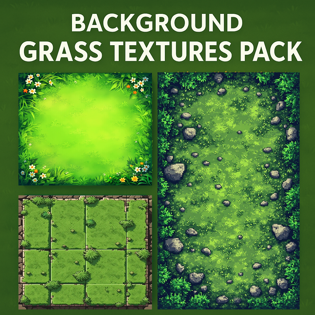 Background Grass Texture Pack – Gameready by Raise creation