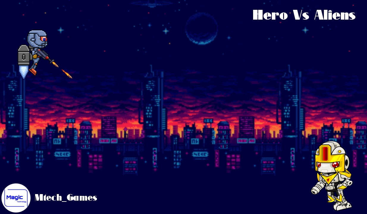 Hero Vs Aliens by NoorEldin