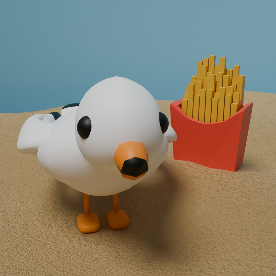 The Hungry Seagull by IvyJ