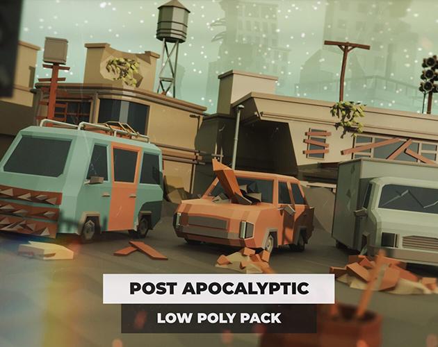 Post Apocalyptic Low Poly Pack by Eldamar Studio