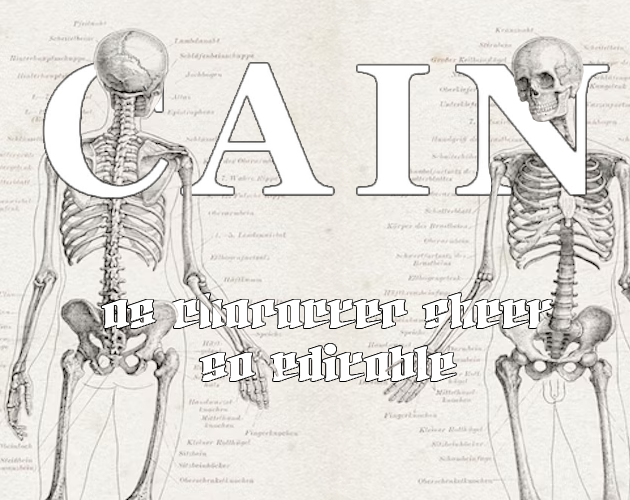 CAIN Editable Character Sheet by Norman Noone