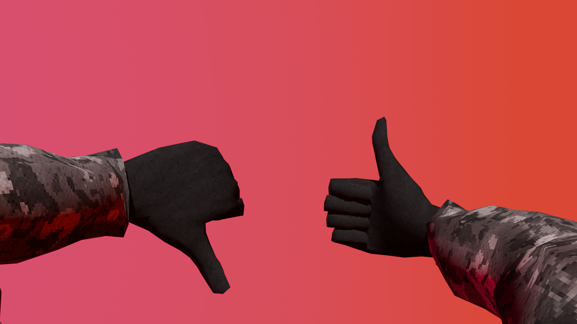 Low Poly Arms Rig by keyschain