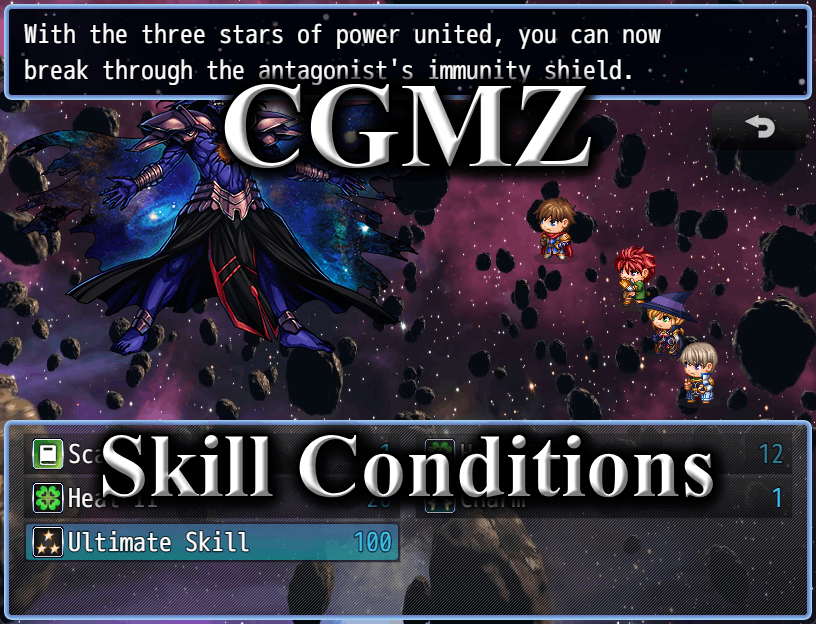 [CGMZ] Skill Conditions for RPG Maker MZ by Casper Gaming
