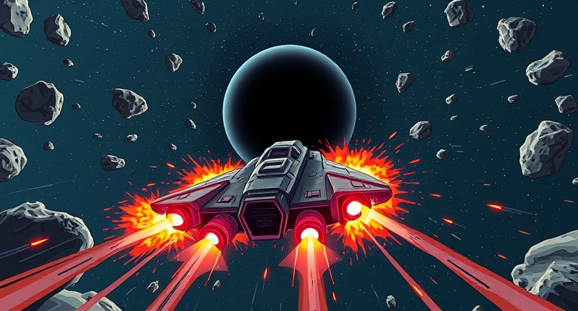 Asteroids & Aliens by indaroom