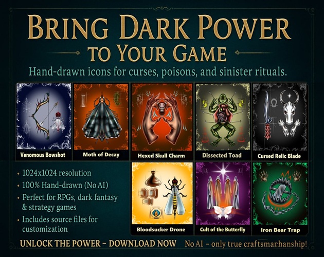 Dark Ritual Skill Icons by WillowIvy