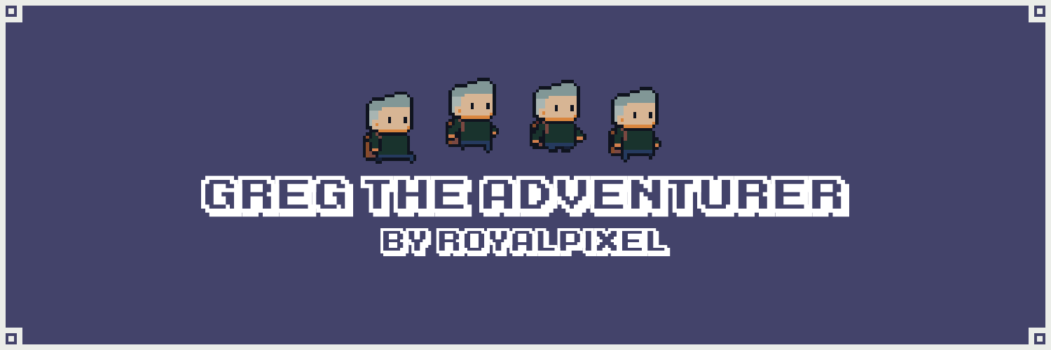 Greg – 32x32 Pixel Art Character Sprite Pack by PixelPigeon