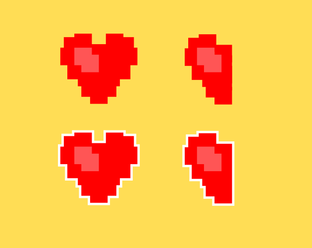 2D Pixel Heart by gpway