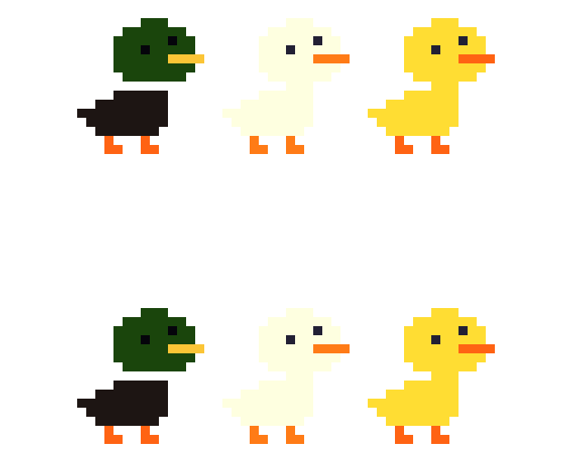 Free Duck Sprites by CoolDucky