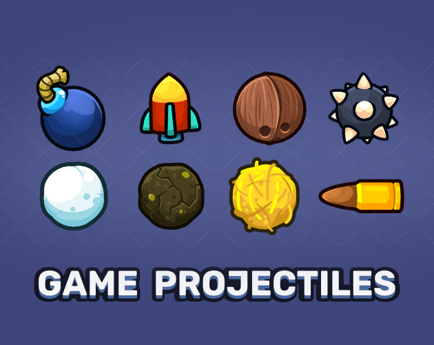 Game projectiles by Robert Brooks - gamedeveloperstudio.com