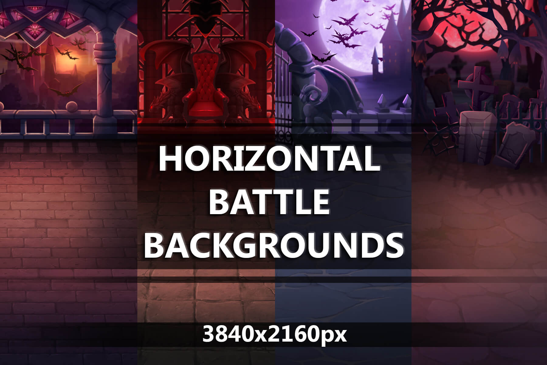 Free Vampire Battle Backgrounds for RPG Game by Free Game Assets (GUI ...