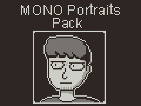MONO Portraits Pack - 27 Free PixelArt Portraits by Alex