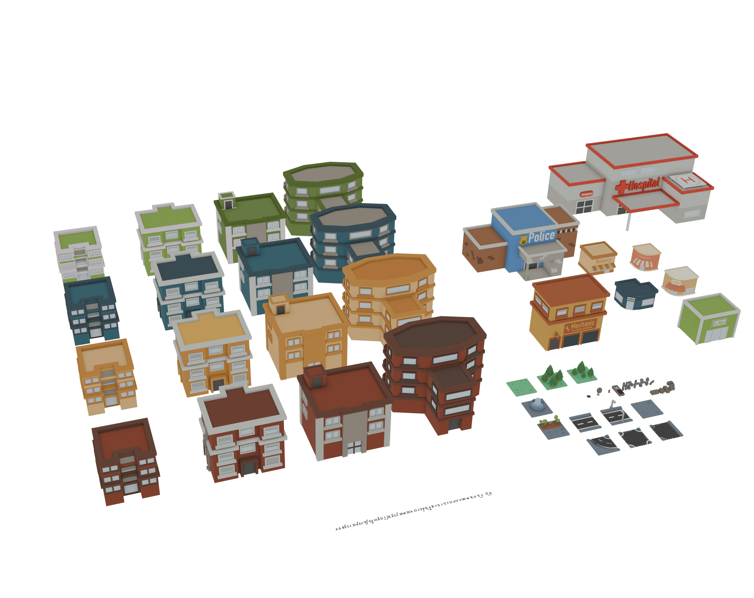 Devlog - City/Building Pack/Set (Low Poly ) + Free Version by CrazyDrPants