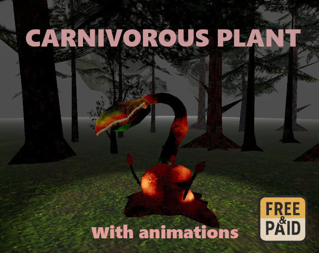 PS1/PSX Carnivorous Plant | Animated by CursedLake