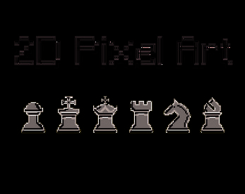Pixel Art 2D Chess Pieces by jjsouzasz