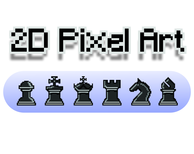 Pixel Art 2D Chess Pieces by jjsouzasz