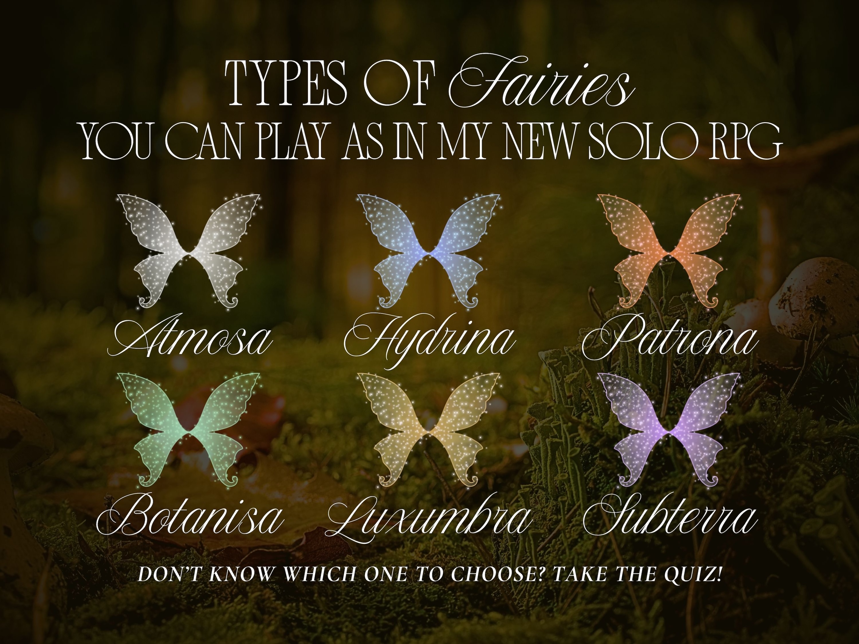 Fairy Type Personality Quiz for FAIRY: A Solo RPG - itch.io