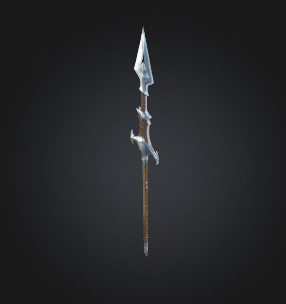 Low Poly Fantasy Spear - 3d Model Plus (FBX, OBJ) by DanFoxSa