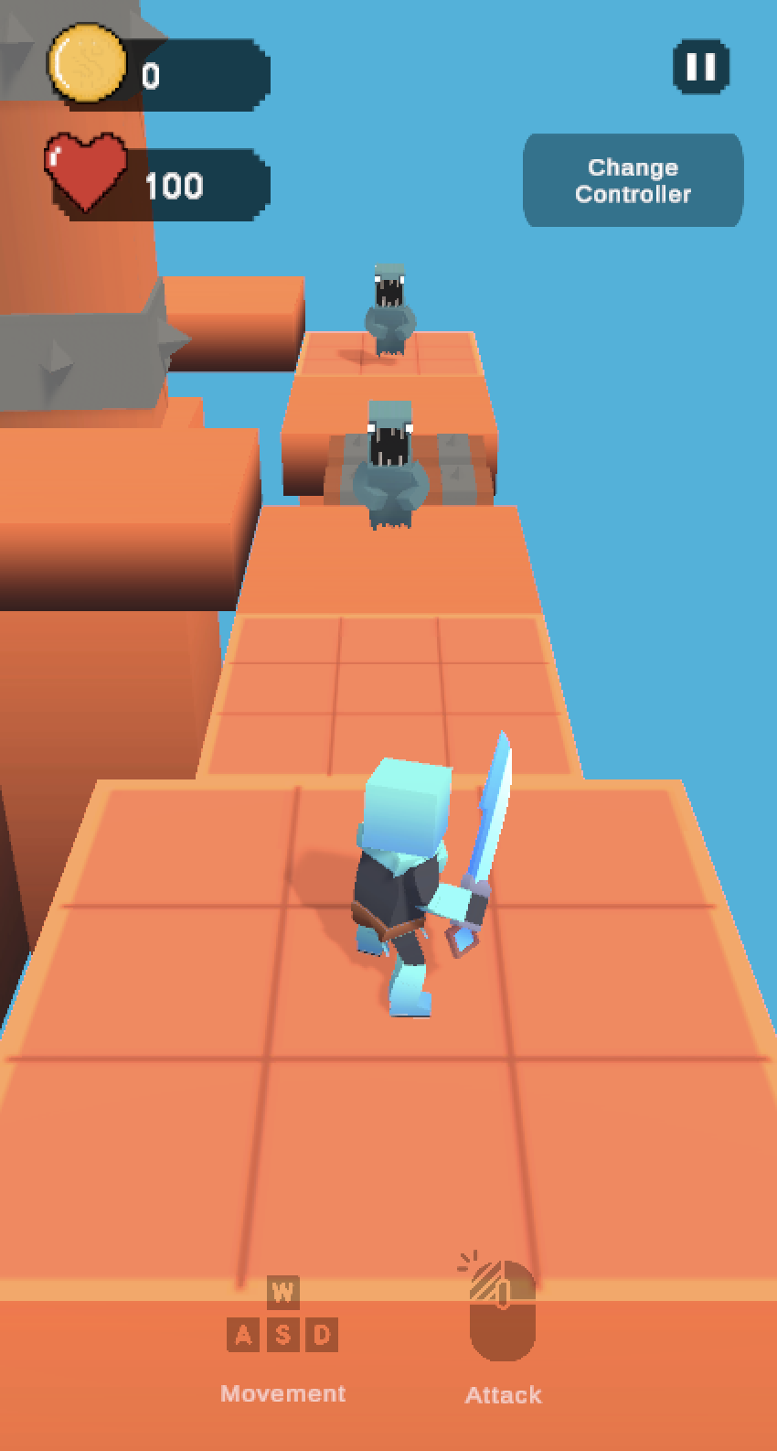 Pixel Warrior - Gameplay Demo by gedeetika