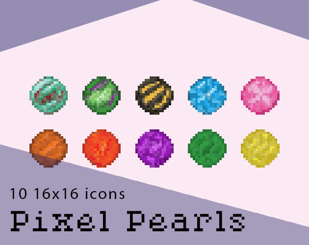 Pixel Pearls Icon Set by at41anta